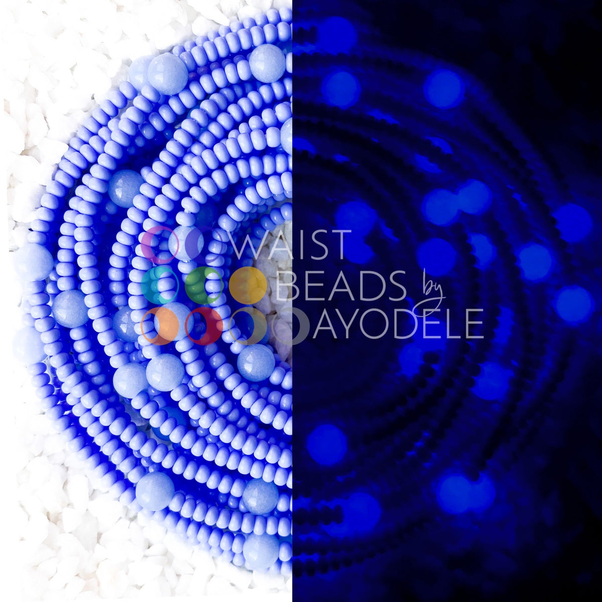 Love & Light (Glow in the Dark - Mystic Blue) – Duafe Designs & Waist ...